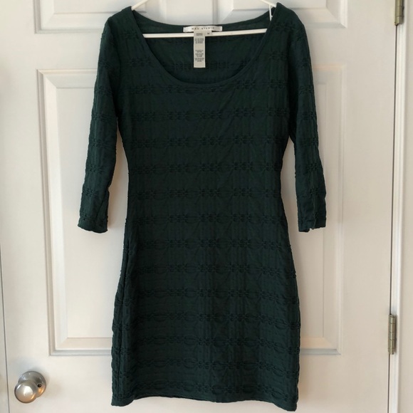 Max Studio | Dresses | Max Studio Fitted Dress Dark Green | Poshmark